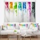 Designart 'Colorful Headers with Blots' Abstract Wall Tapestry - Bed ...