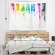 Designart 'Colorful Headers with Blots' Abstract Wall Tapestry - Bed ...