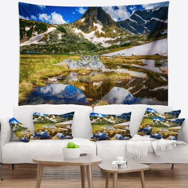 Designart 'Stunning Mountains in Rila Lakes District' Landscape Wall ...