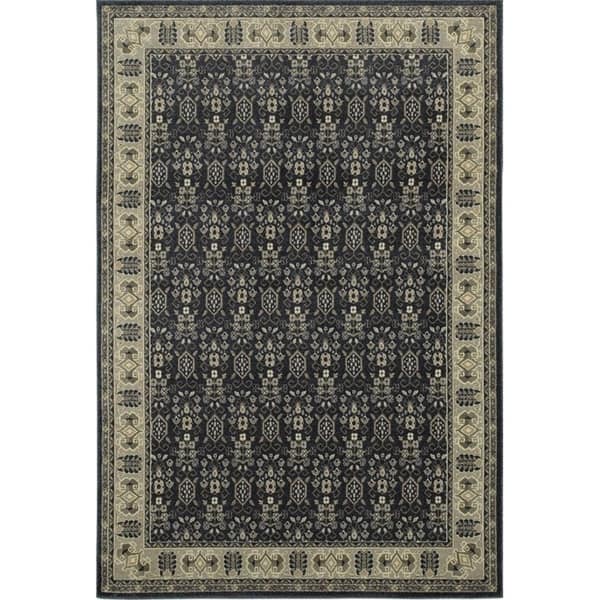 Traditional Aztec Blue Bordered 8x10 Area Rug 7'10"x10' - 8' x 10 ...