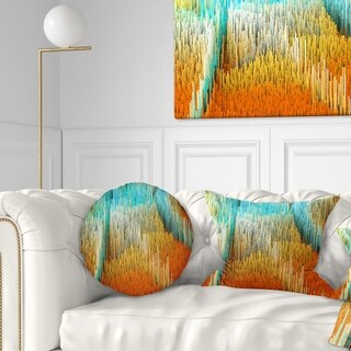 Designart 'Macro Render Structure Yellow Orange' Contemporary Throw ...