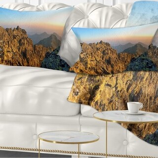 Designart 'View from Baranie Rohy Peak' Landscape Photo Throw Pillow ...