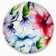 Designart 'Watercolor Flowers Everywhere' Floral Throw Pillow - Bed ...