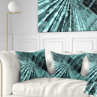 Designart 'Binary Code' Contemporary Throw Pillow - Bed Bath & Beyond ...
