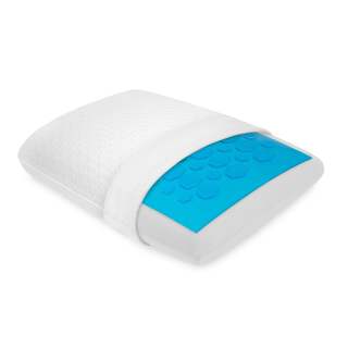 SensorPEDIC Luxury Cooling Gel Overlay Memory Foam Pillow - Bed Bath ...