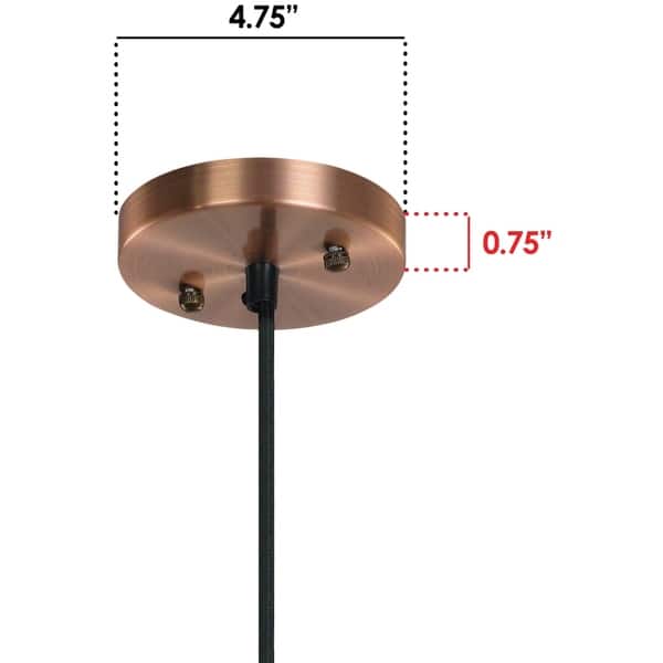 LEDPAX Meriden Single Bulb Disk Pendant Fixture - Copper - Bed Bath & Beyond - 20987207