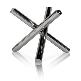 Gregory Stainless Steel Dining Table Base - Silver - Bed Bath & Beyond ...