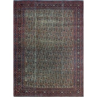 Noori Rug Semi-Antique Farhan Oldooz Rust/Blue Rug - 5'4 x 7'4 - Bed ...