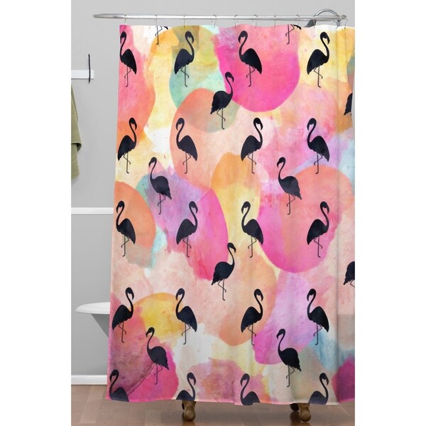 Hello Sayang Dance Like A Flamingo Shower Curtain Overstock 21013677