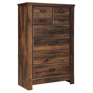 Quinden Dark Brown Chest of Drawers - Bed Bath & Beyond - 21018784