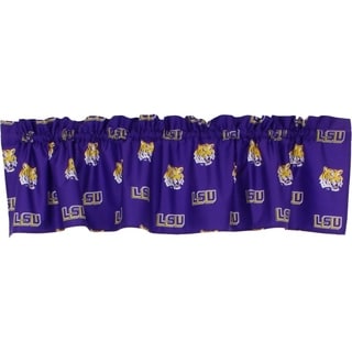 LSU Tigers 100% Cotton, 84" x 15" Curtain Valance, 1 Panel - Bed Bath ...
