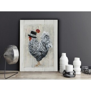 Sunday Best Rooster - Premium Gallery Wrapped Canvas - Bed Bath ...