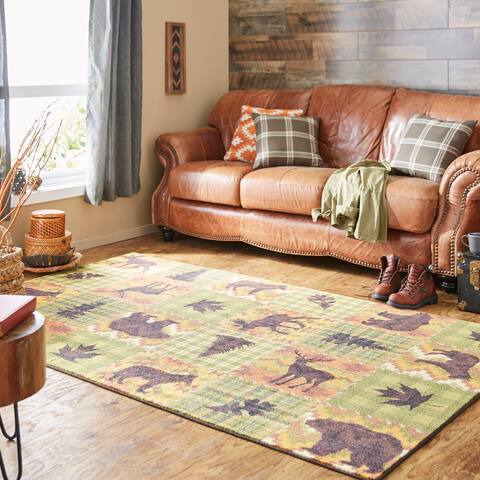 Mohawk Home Woodland Lodge Patchwork Area Rug - Overstock - 21025355