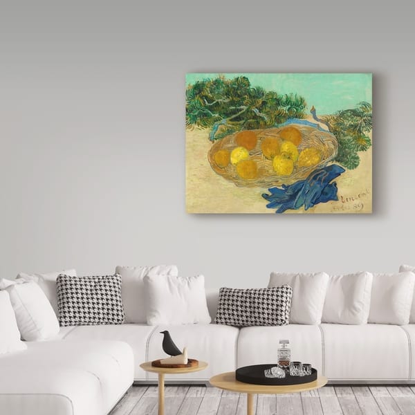 Vincent Van Gogh 'Still Life Of Oranges' Canvas Art - Multi-color - Bed ...