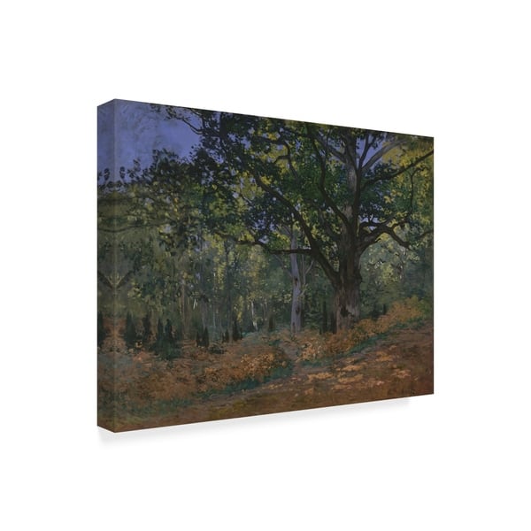Claude Monet 'The Bodmer Oak Fontainebleau Forest' Canvas Art - Multi ...