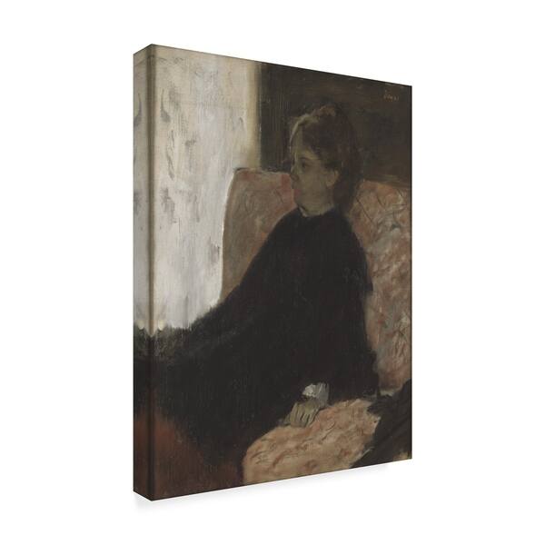 Edgar Degas 'Lady In Black' Canvas Art - Multi-color - Bed Bath ...