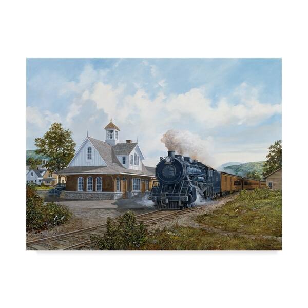 Jack Wemp 'Locomotive' Canvas Art - Multi-color - Bed Bath & Beyond ...