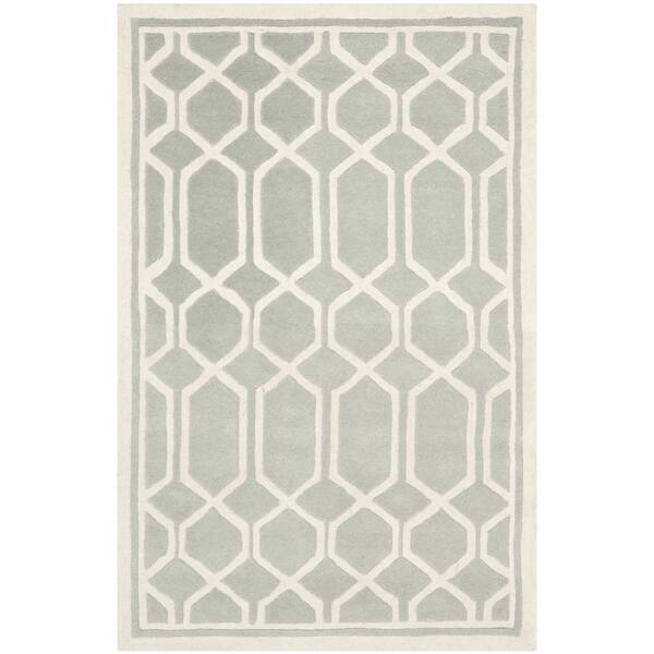 Safavieh Handmade Moroccan Grey Geometric Pattern Wool Rug - Bed Bath ...