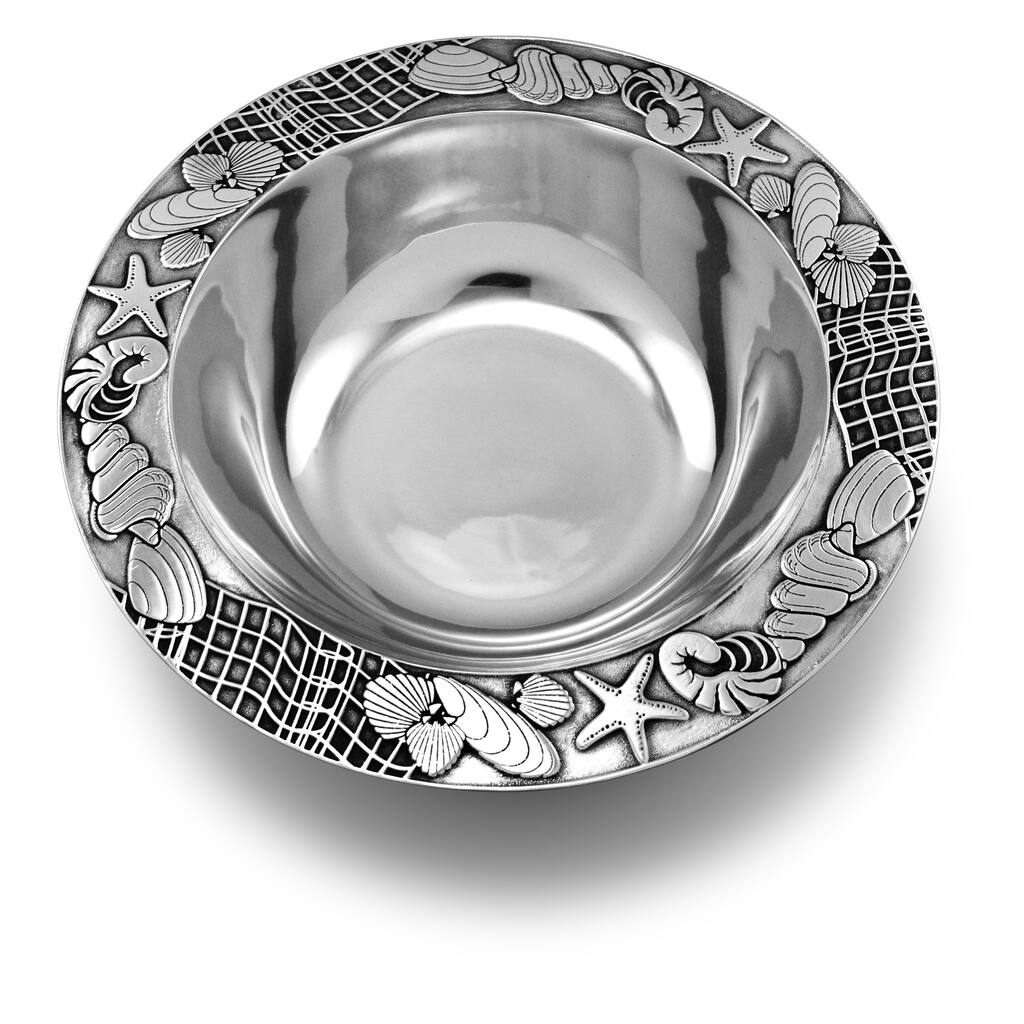 Wilton Armetale Sea Shore Round Bowl - Overstock - 21039034