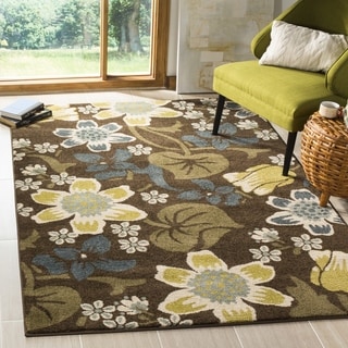 Safavieh Newbury Botanical Brown/ Yellow Rug - 8' x 10' - Bed Bath ...