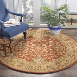 Safavieh Handmade Kerman Rust/ Gold Wool Rug - 6' - Bed Bath & Beyond ...