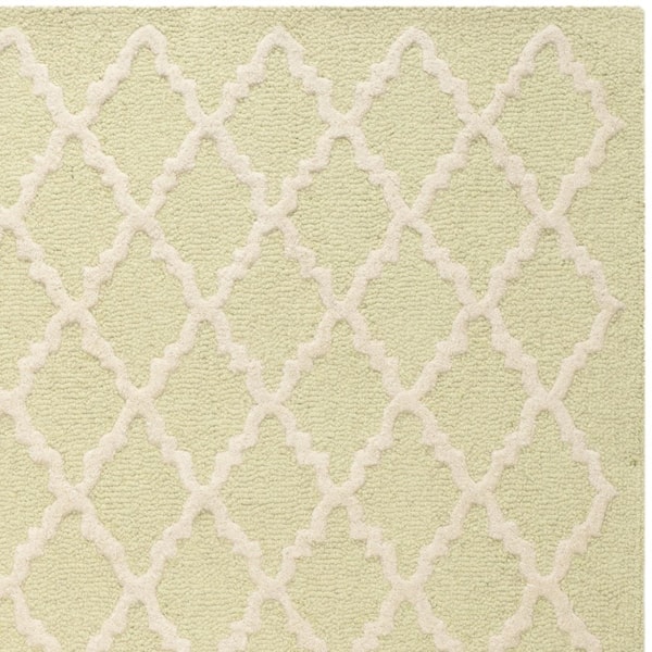 Safavieh Handmade Cambridge Moroccan Light-Green Small-Diamond-Pattern ...
