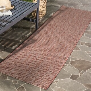 Safavieh Indoor/ Outdoor Courtyard Red/ Beige Rug - Bed Bath & Beyond ...