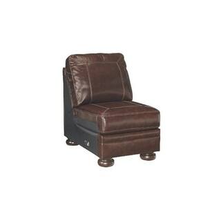 Signature Design by Ashley, Banner Traditional Coffee Armless Chair ...