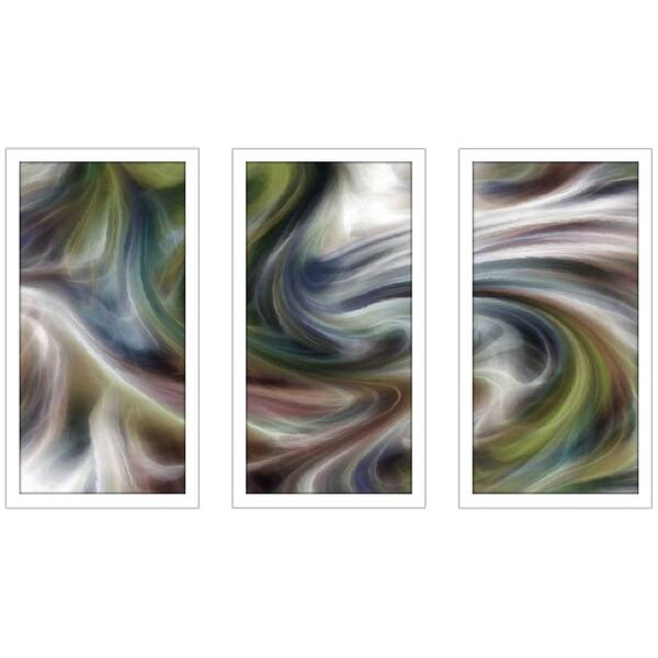 "Earth Movement " Framed Acrylic Wall Art Set of 3 - Bed Bath & Beyond ...