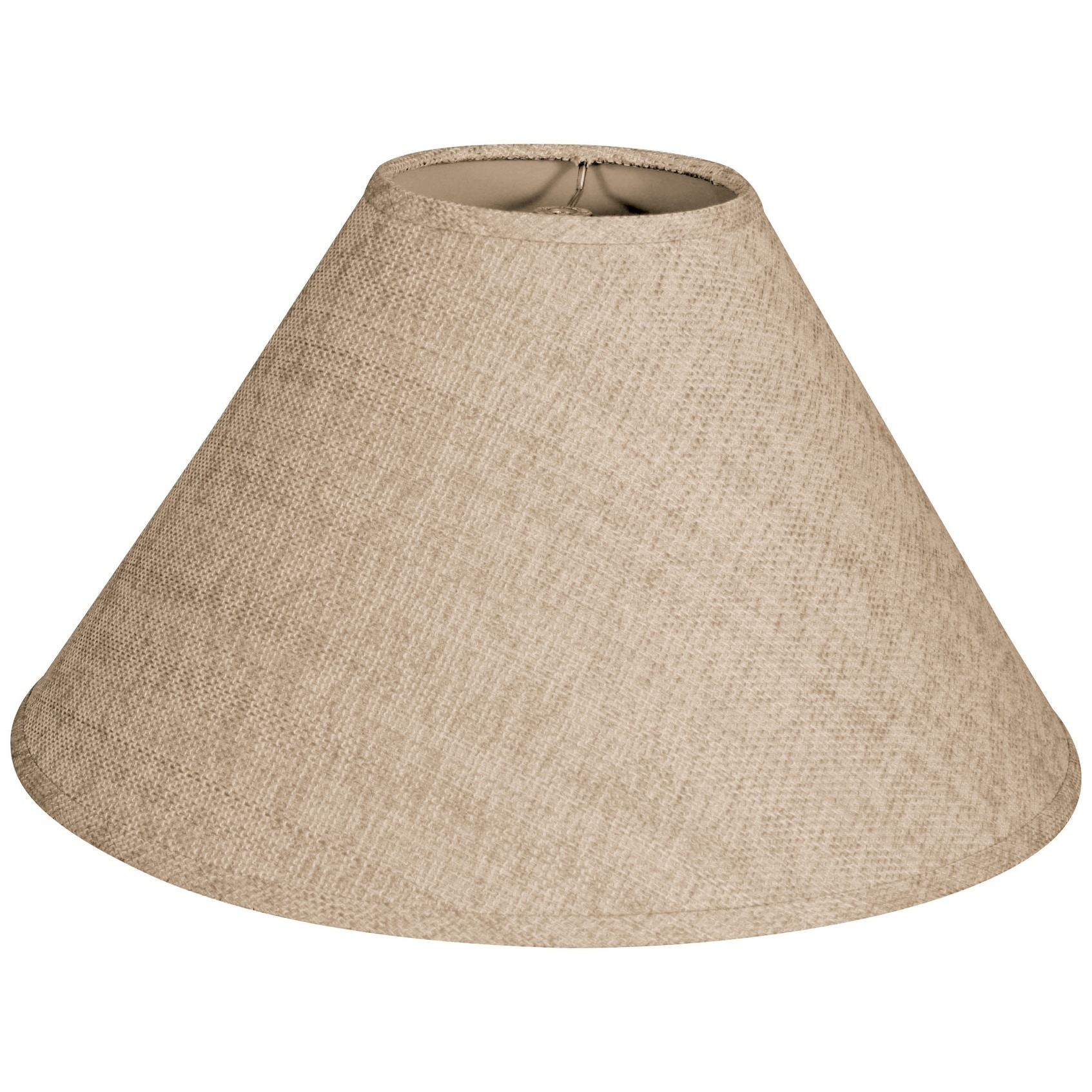 Royal Designs Conical Empire Hardback Lamp Shade, Linen Beige,7 x 20 x ...