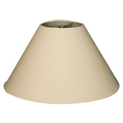 Royal Designs Conical Empire Gather Pleat Lamp Shade, Beige, 4.5 x 12 x ...