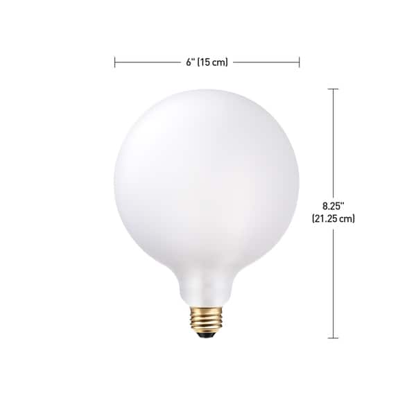 Oversized Frosted Vintage Edison Round Palla 60W Dimmable Bulb - Bed ...
