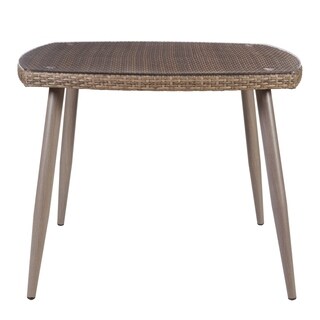 Madison Park Henke Grey Outdoor Dining Table with Tempered Glass - Bed ...