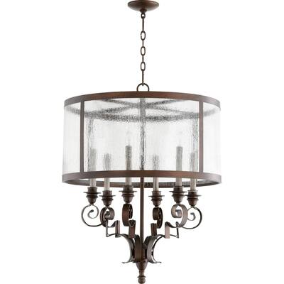 Champlain Vintage Copper and Clear 6-light Chandelier - Overstock ...