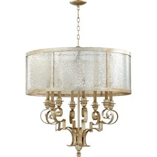 Champlain Aged Silver and Vintage Champagne 8-light Chandelier - Bed ...
