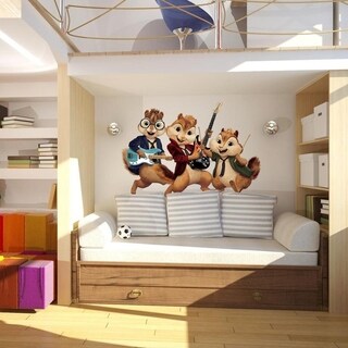 Chipmunk Elvin Cartoon Full Color Wall Decal Sticker K-1012 FRST Size ...