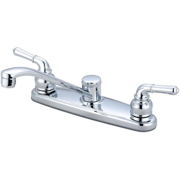 Elite 2 Handle Low Arc Kitchen Faucet with Lever Handles - Bed Bath ...