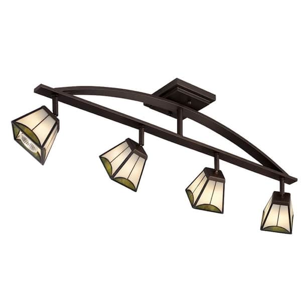 Aztec Lighting 4-light Mission Bronze Rail/Flush Mount Fixture - Bed ...