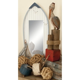 The Gray Barn Cocklebur Nautical Row Boat Mirror with Fishing Net - Bed ...