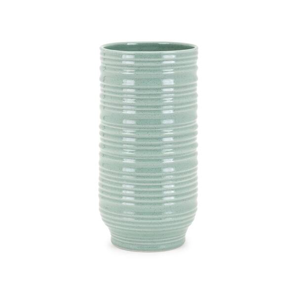 Aria Green Medium Vase - Bed Bath & Beyond - 21159965