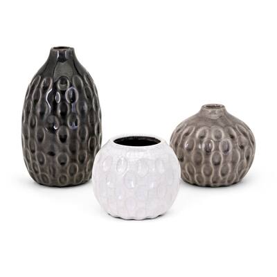 Essary Multi-color Vase (Set of 3) - Overstock - 21160205