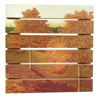 ArtWall Herb Dickinson 'Amber Solace' Wood Pallet Art - Bed Bath & Beyond - 21160981