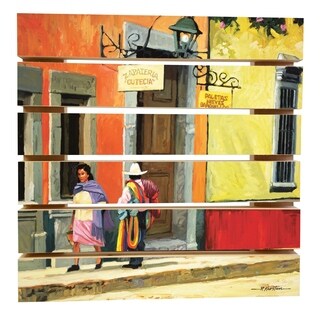 ArtWall Rick Kersten 'Streets of Mexico' Wood Pallet Art - Bed Bath ...