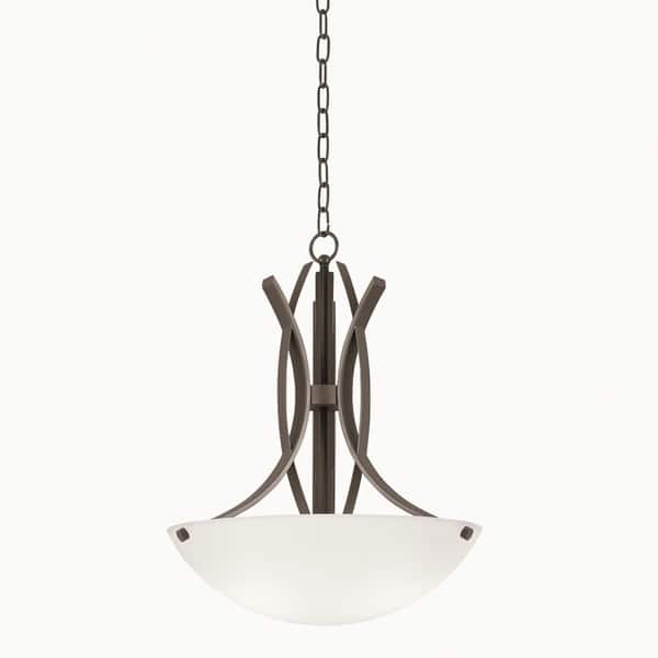Aztec Lighting 3-light Aged Bronze Halogen Pendant - Bed Bath & Beyond ...