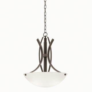 Aztec Lighting 3-light Aged Bronze Halogen Pendant - Bed Bath & Beyond ...