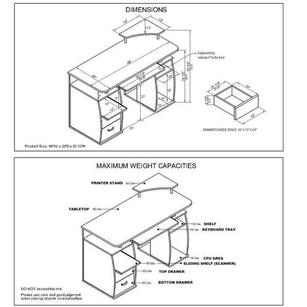 Modern Designs Executive Style Workstation Computer Desk - On Sale ...