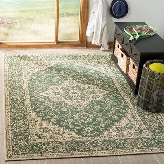 Safavieh Linden Modern & Contemporary Green / Cream Rug - Bed Bath ...