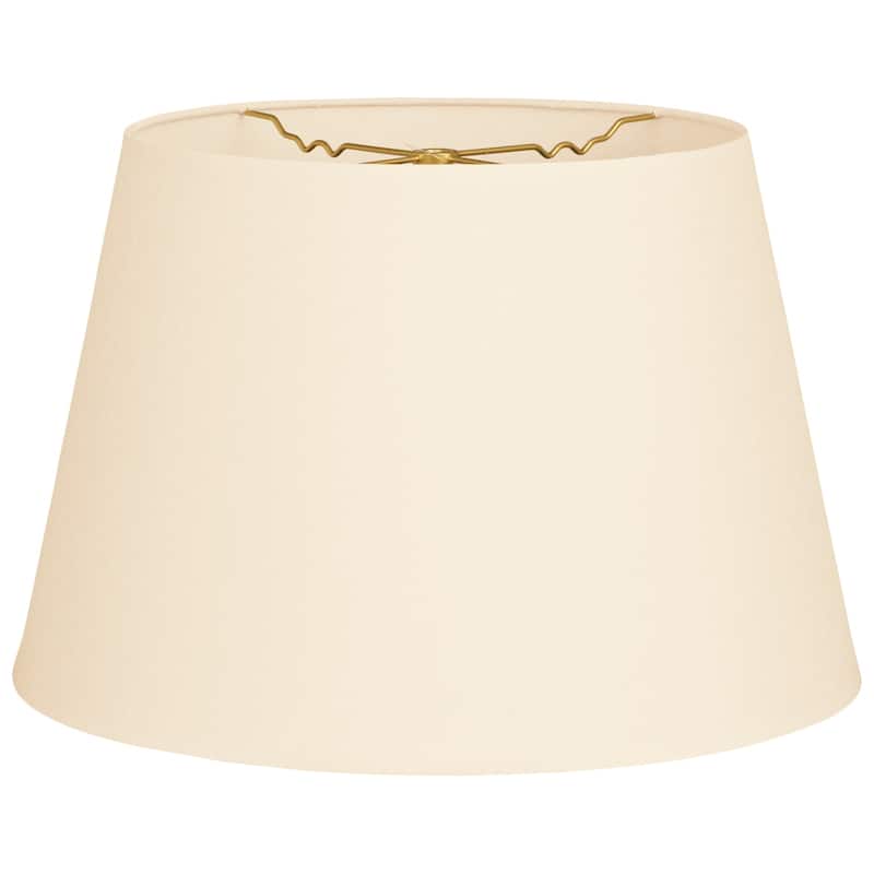 Royal Designs Tapered Shallow Drum Hardback Lamp Shade, Eggshell, 13 x ...