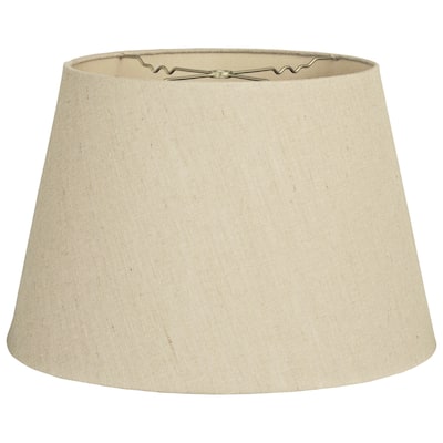 Royal Designs Tapered Shallow Drum Hardback Lamp Shade, Linen Beige, 13 ...