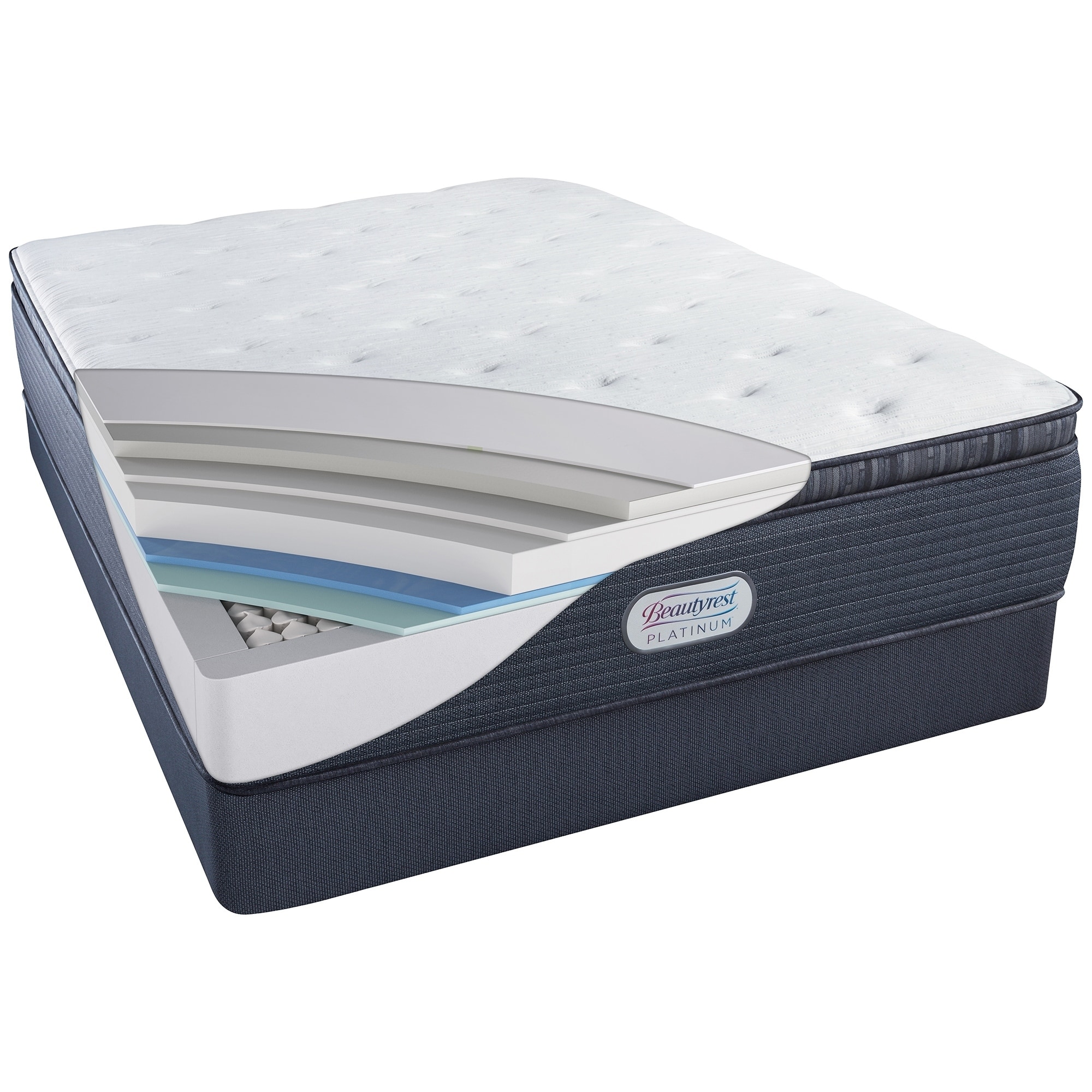 Beautyrest Platinum Spring Grove 15 inch Plush Pillow Top Mattress Set Bed Bath Beyond 21194089